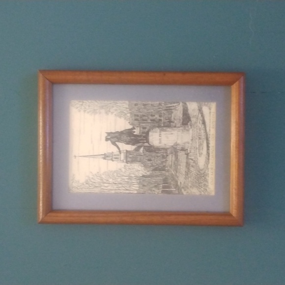 Art | Vintage Clark M Goff Old North Church Framed Art Print 1968 Paul ...